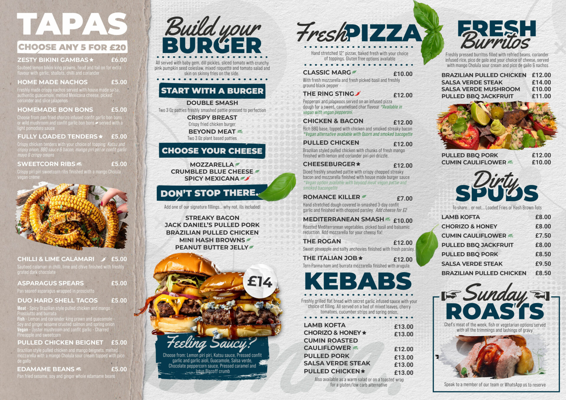 Menu - The Yard Coventry